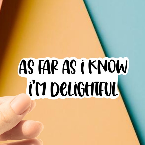 I M Delightful Sticker - Etsy