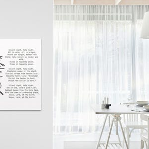 A Christmas Carol Printable, Silent Night, Christmas Carol Lyrics ...