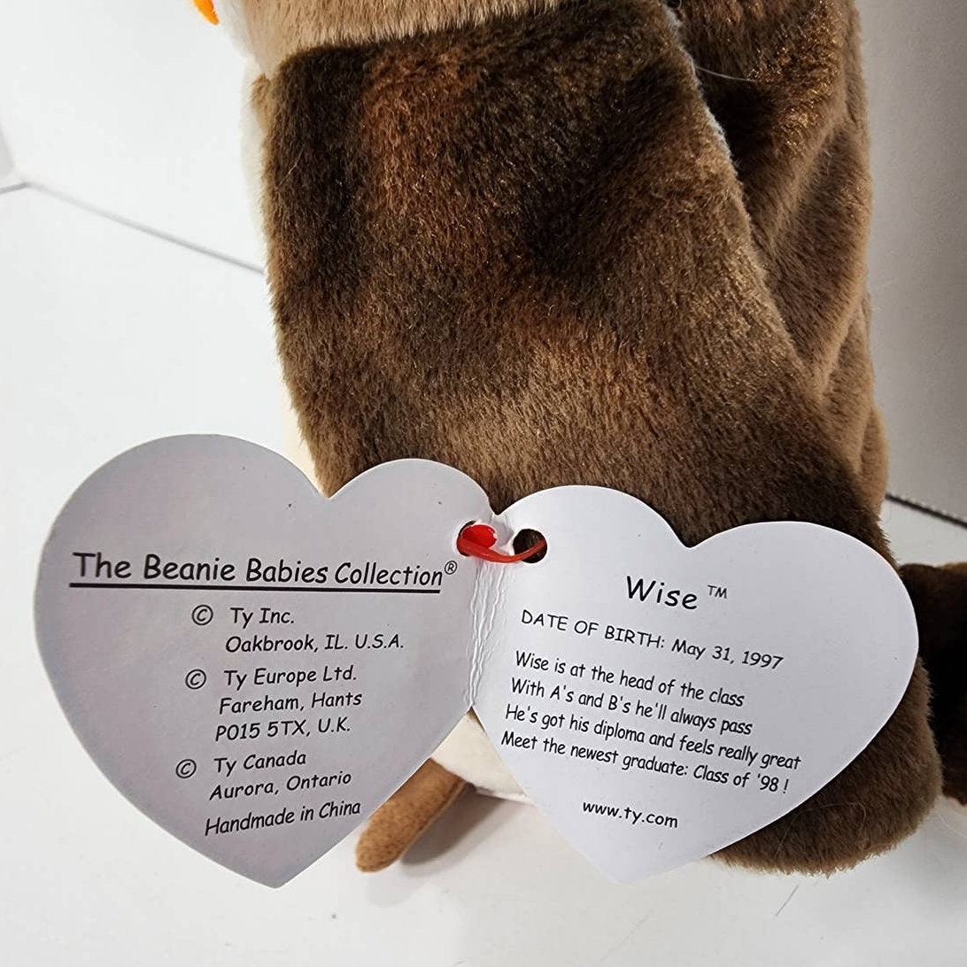 RARE Vintage Graduation Class of '98 Ty Beanie Babies Collection Wise ...