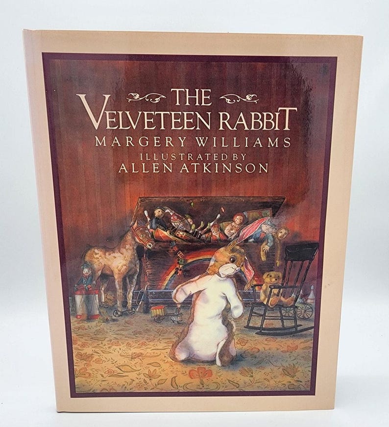 Vintage 1983 the Velveteen Rabbit Hardback Book by Margery Williams ...
