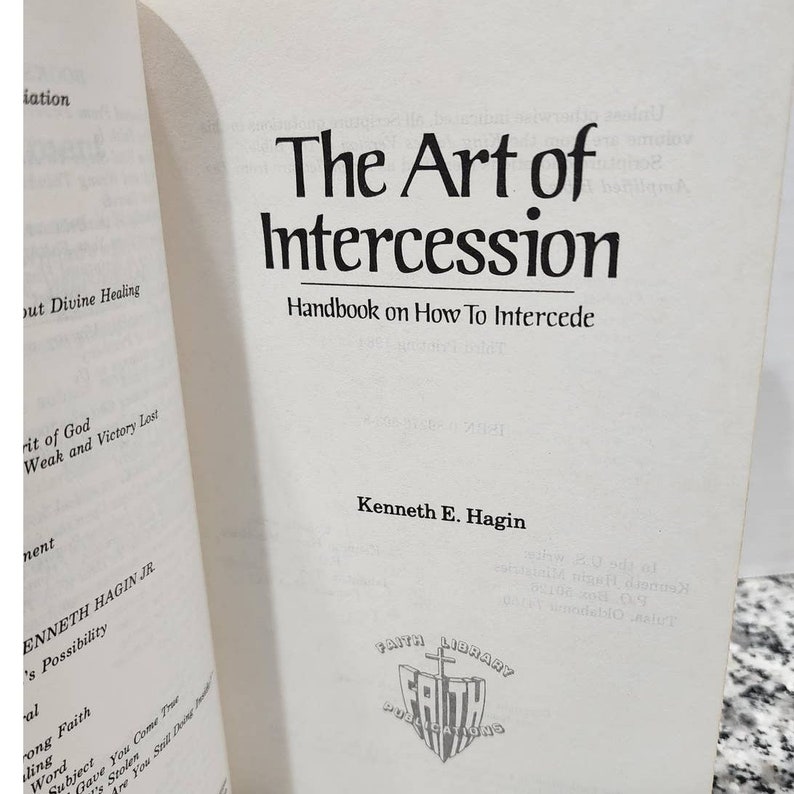 The Art of Intercession: Handbook on How to Intercede by Kenneth Hagin ...
