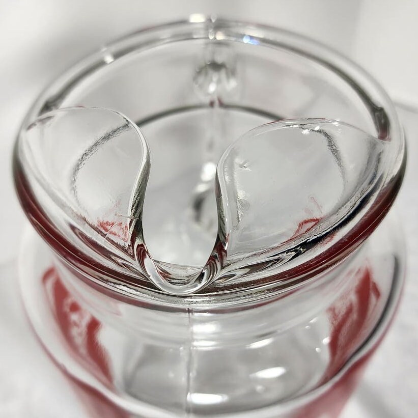 Vintage 1970s Heavy Glass Coca-cola 2 QT Ice Lip Pitcher Red Diamond ...