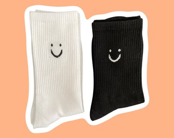 Smiley Face Socks - Etsy
