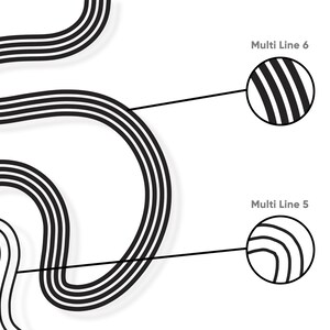 10 Multi Line Brushes Procreate | Procreate Multi Line Brush Set ...