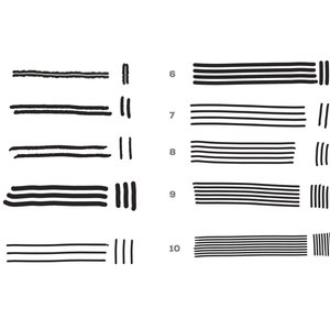 10 Multi Line Brushes Procreate | Procreate Multi Line Brush Set ...