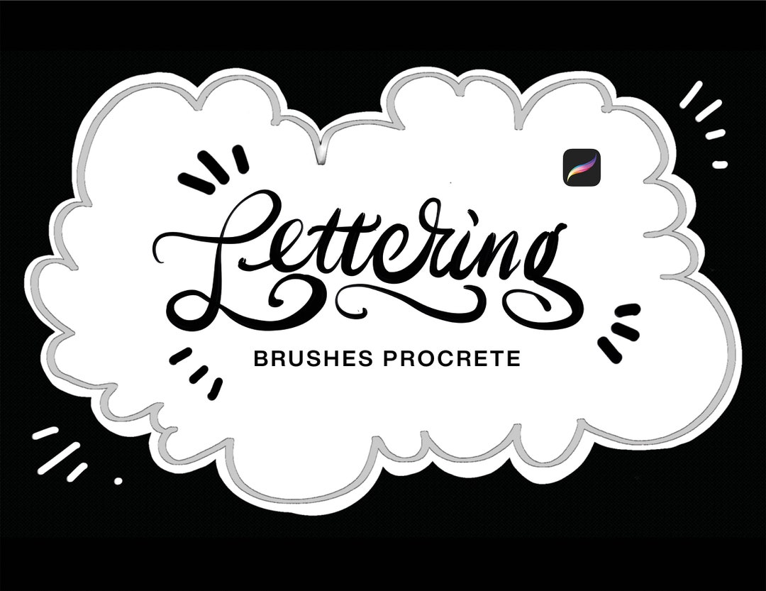 10 Lettering Brushes Procreate | Procreate Lettering Brush Calligraphy ...