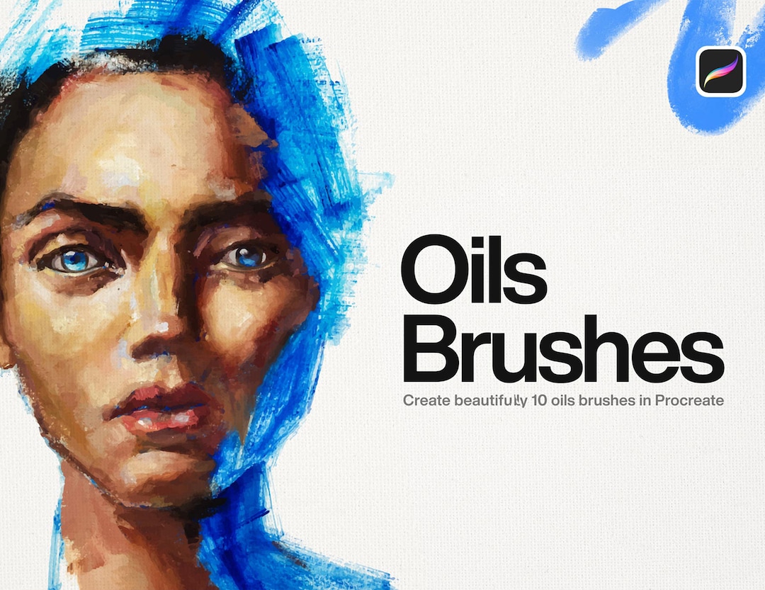 10 Procreate Oil Brushes Oil Brushes, Procreate Brushes, iPad Brushes ...