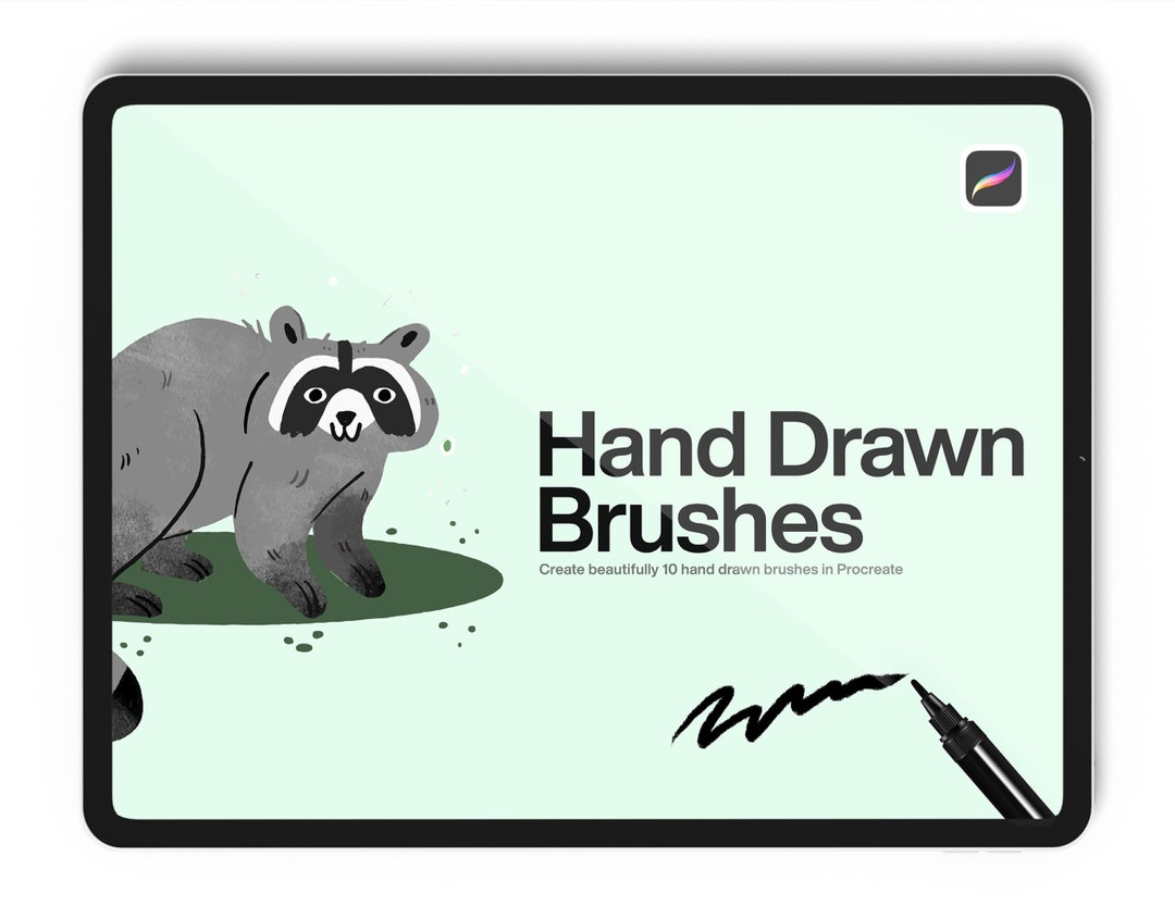 10 Hand Draw Brushes Procreate | Procreate Brushes, Procreate Drawing ...