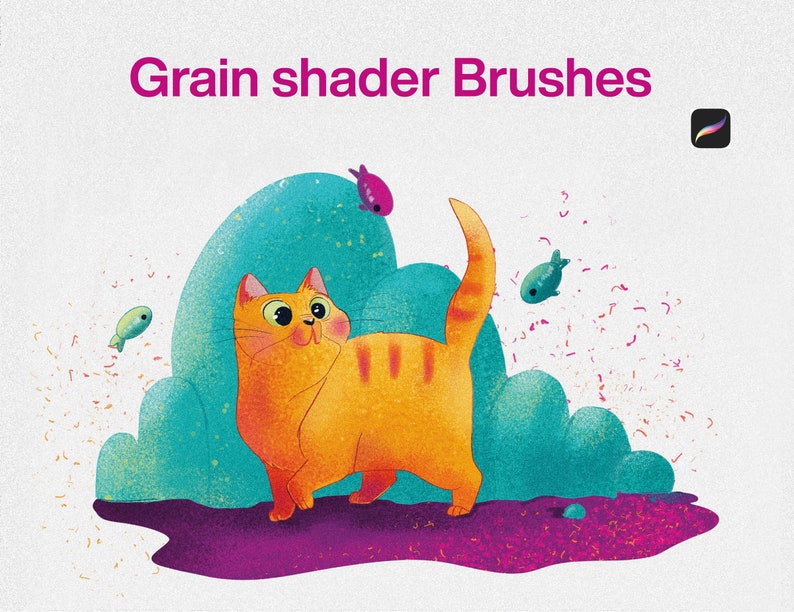 10 Grain Shader Brushes Procreate Fine Line Noise Brush - Etsy