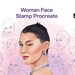 10 Woman Face Stamps Procreate | Procreate Portrait Guide Stamps | Head ...