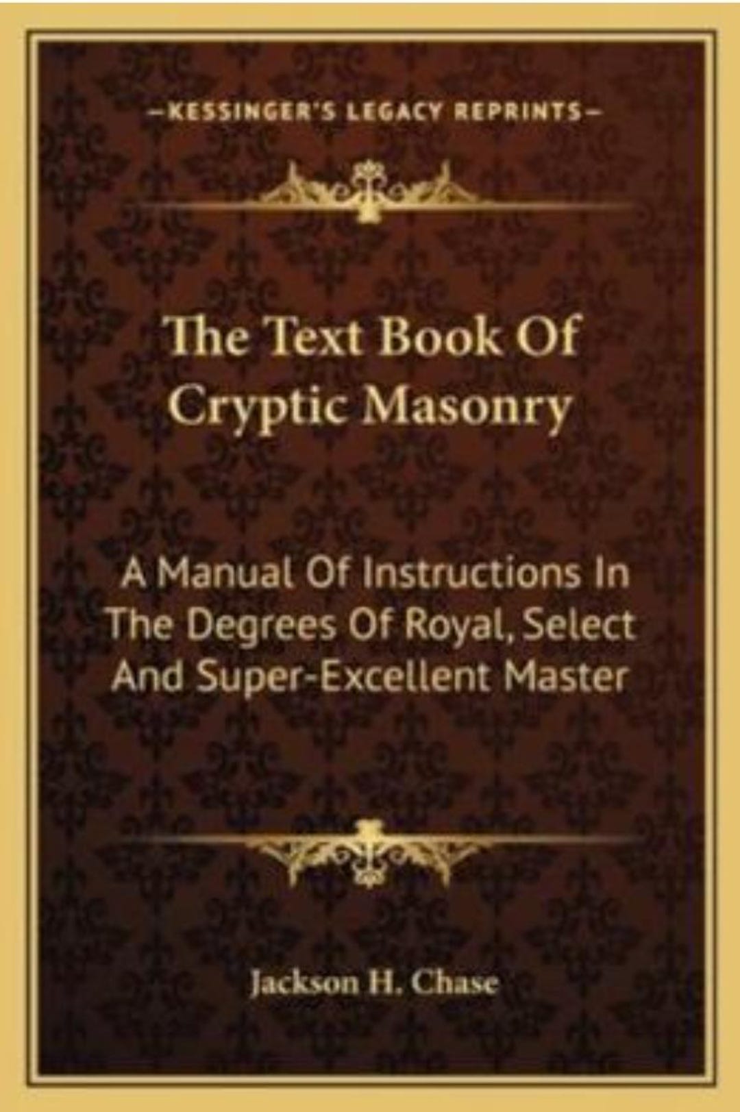 The Text Book of Cryptic Masonry: A Manual of Instructions - Etsy