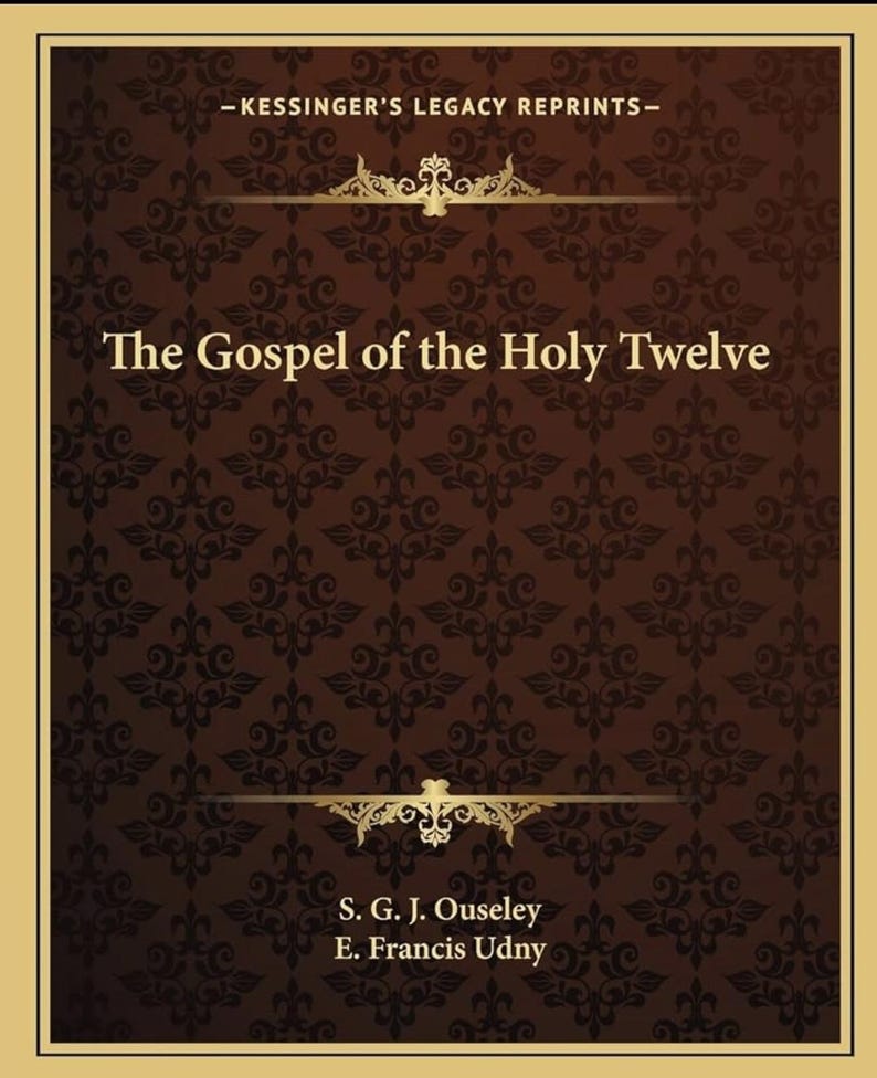 The Gospel of the Holy Twelve | Rev. G.J. Ouseley - Etsy