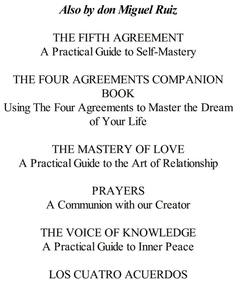 The Four Agreements - Etsy