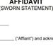 Affidavit (sworn Statement) Template - Etsy UK