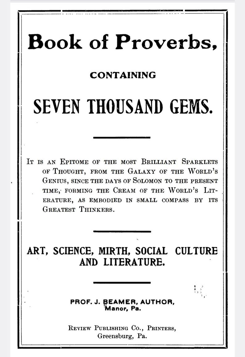 Book of Proverbs - Etsy