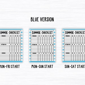 Editable Chore Chart, Printable Summer Daily Checklist for Kids, Chore ...