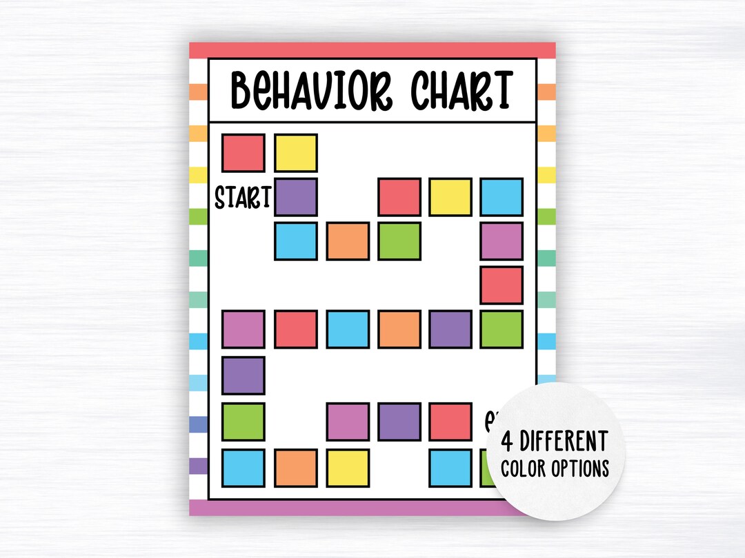 Behavior Chart, Kids Reward Chart, Star Chart, Homeschool Chart, Reward ...