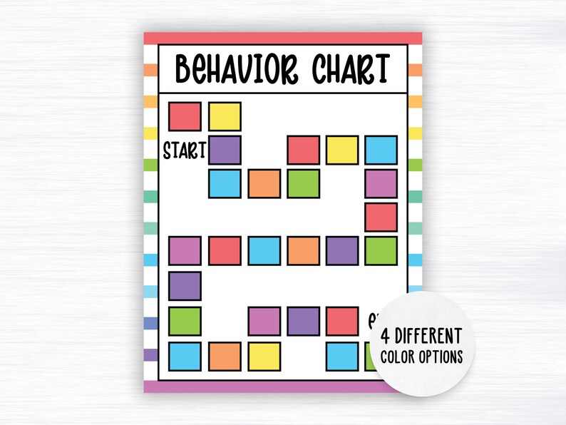 Behavior Chart, Kids Reward Chart, Star Chart, Homeschool Chart, Reward ...