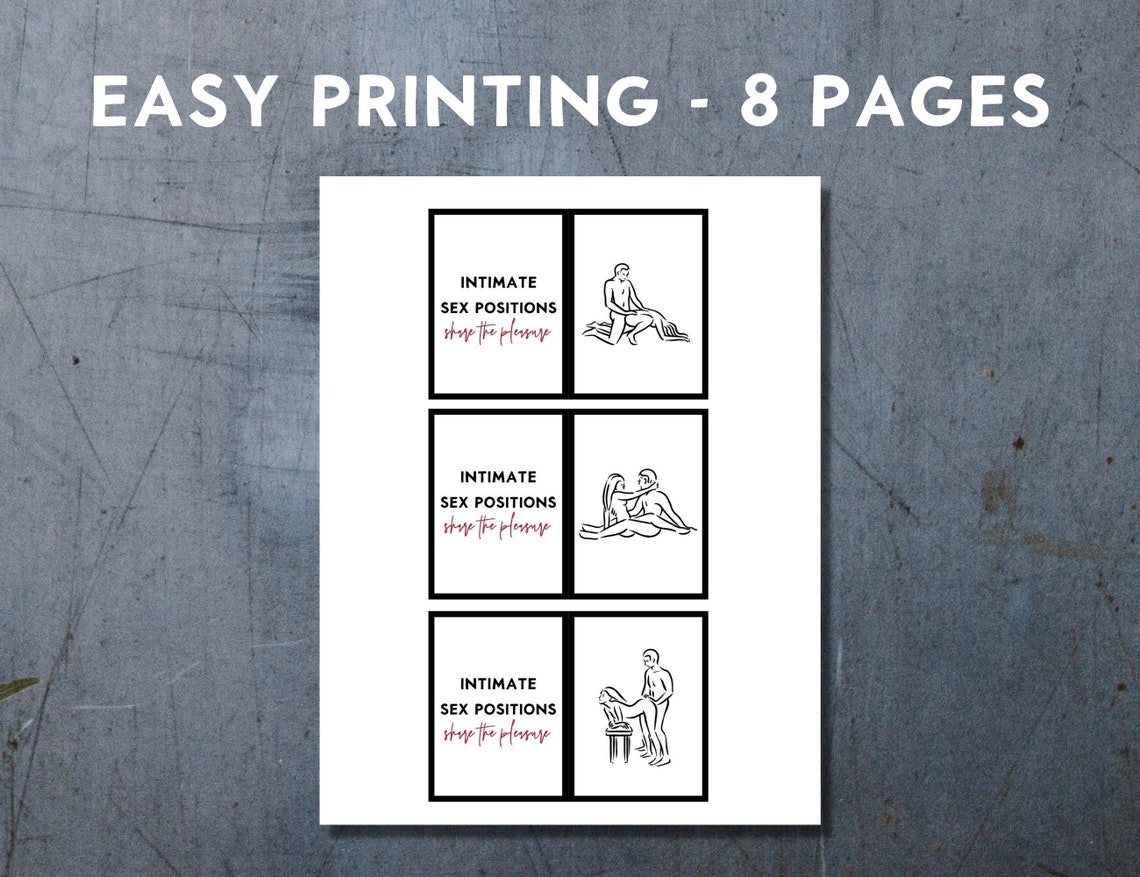 Sex Game 27 Sex Position Cards Printable Sexy Card Game Etsy