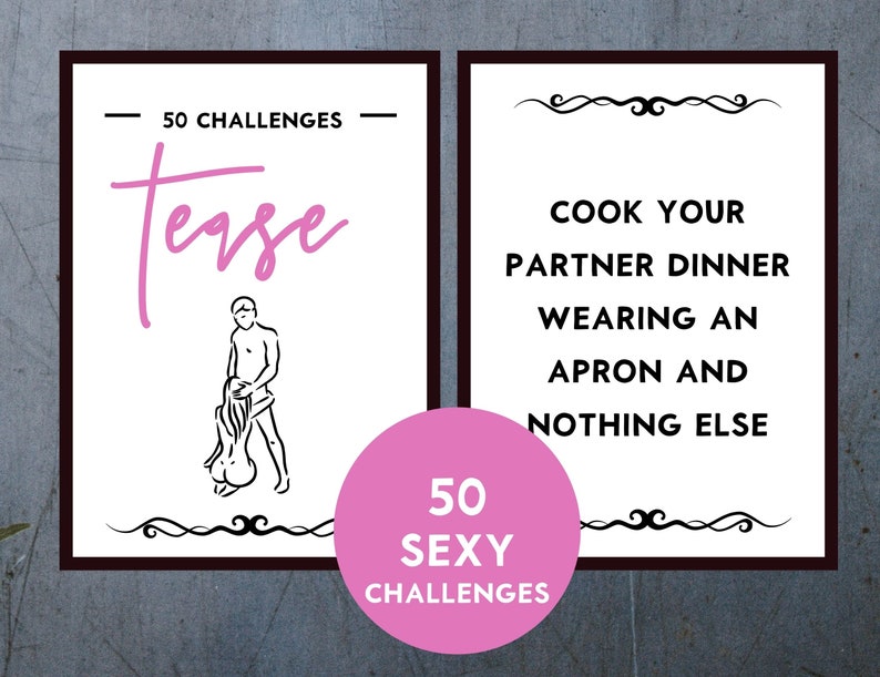 Valentine Sex Games 50 Sex Tease Challenges Romantic Printable Sex
