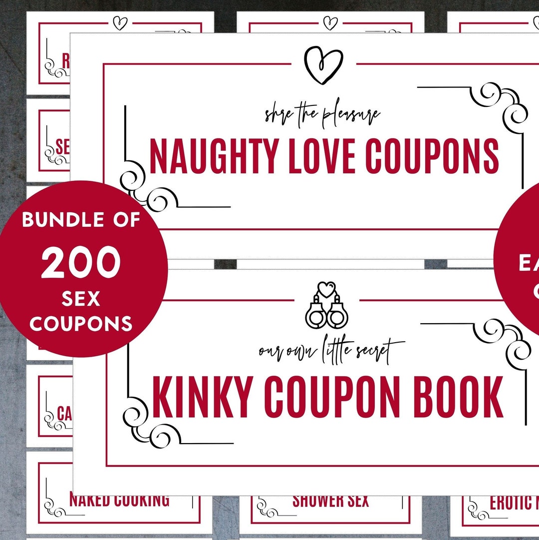 Sex Coupons 200 Kinky Sex Coupons And Naughty Love Coupons Etsy