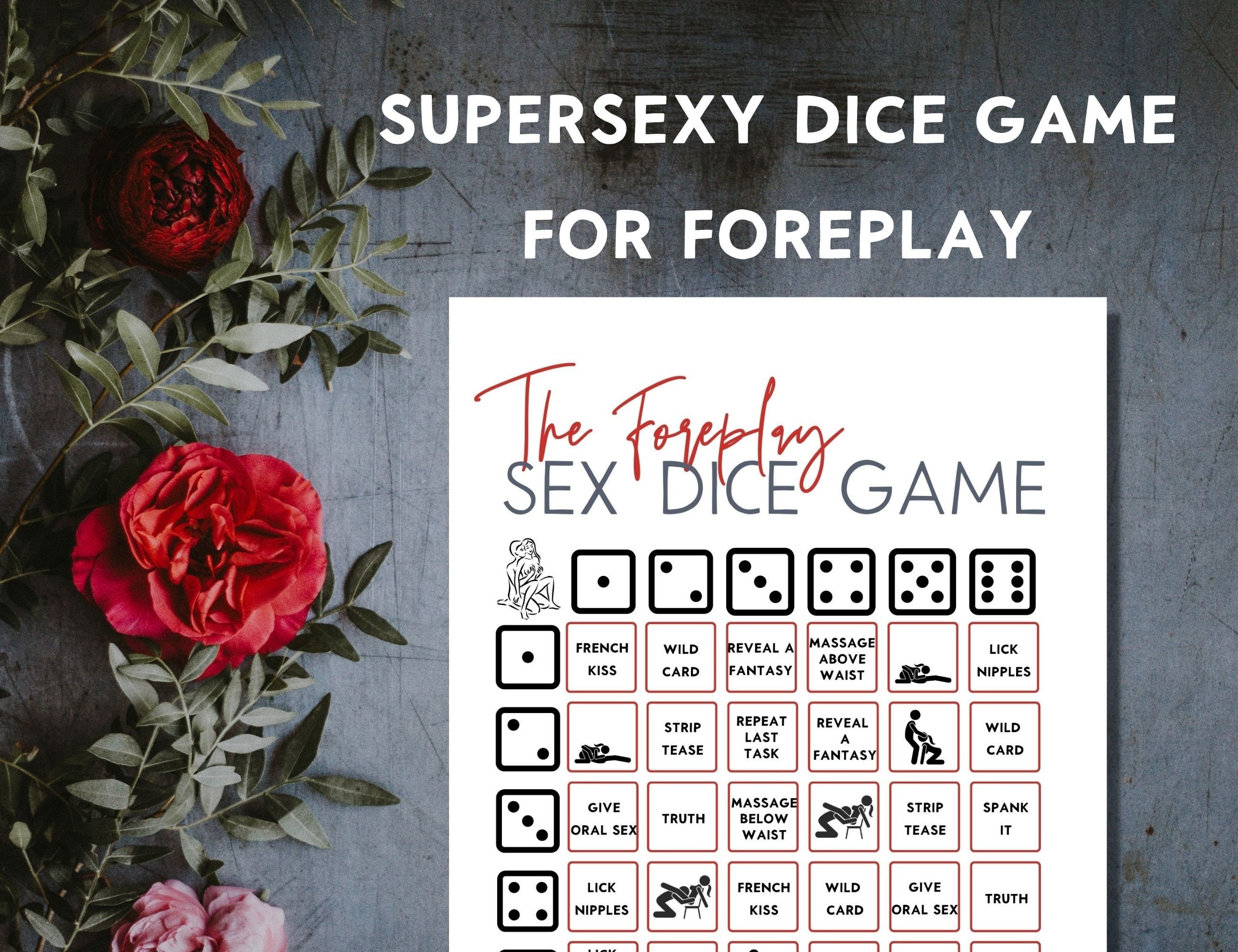 Foreplay Sexy Dice Game Printable Sex Game Etsy