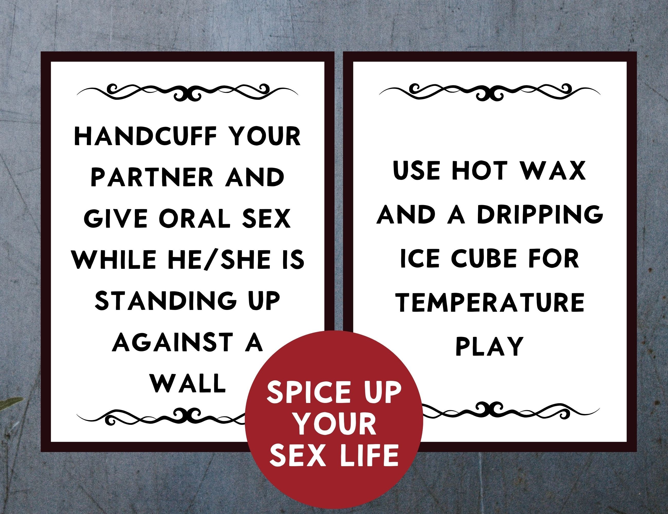 Sex Games Kinky Sex Game 50 Extreme Sex Challenges Bdsm Couples Game Etsy