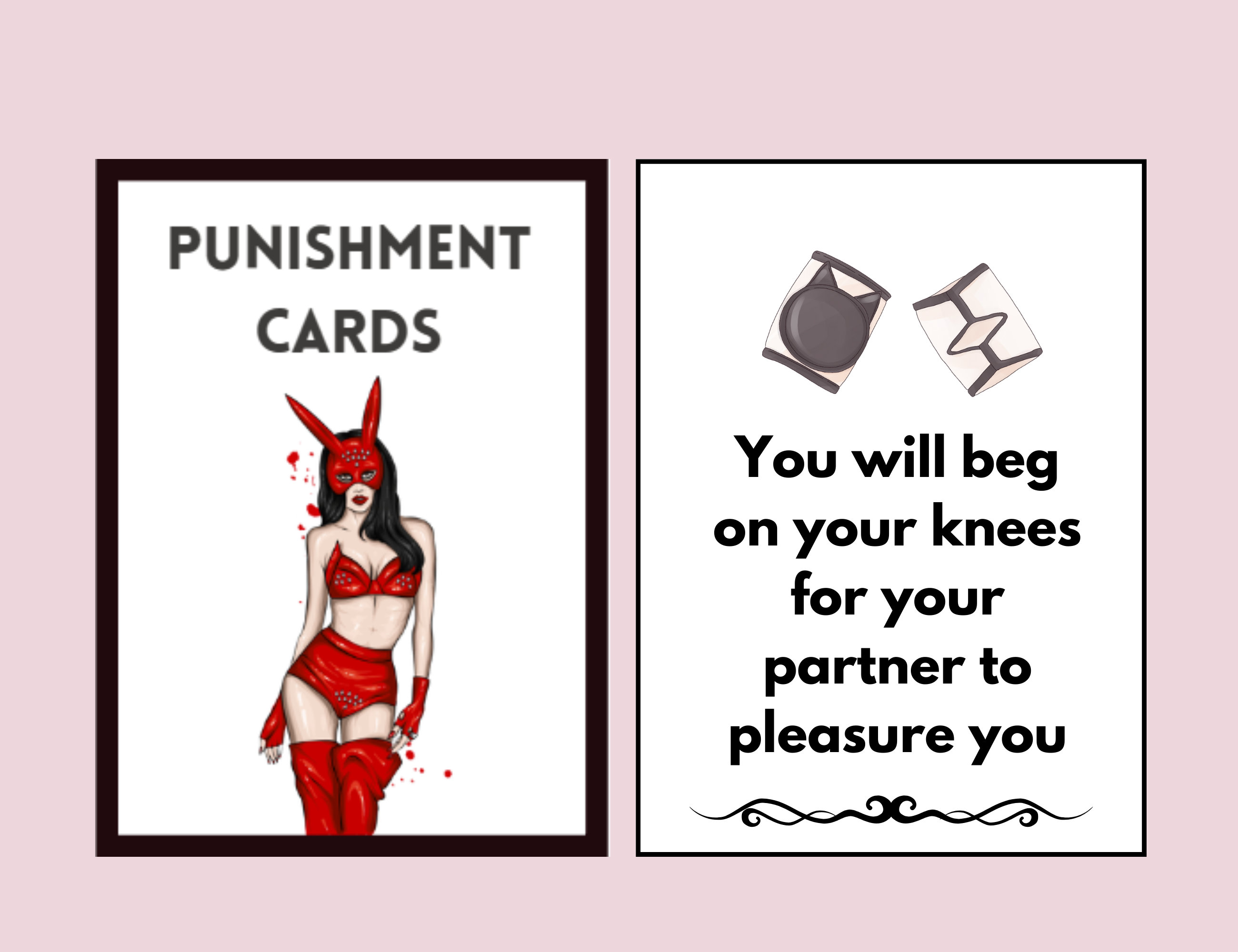 BDSM Game, Punishment Cards, Printable Sex Game, BDSM Punishments, Kink List, Kinky Game, Femdom ...