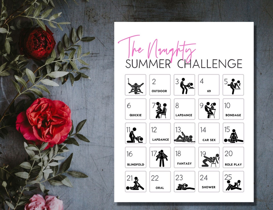 Sexy Advent Calendar for Couples, Summer Sex Challenge, Printable Sex ...