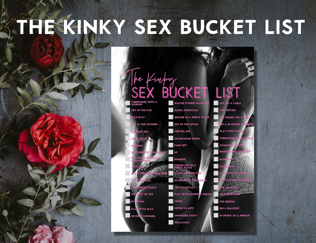 Kinky Sex Bucket List Sex Challenge Printable Sex Game - Etsy