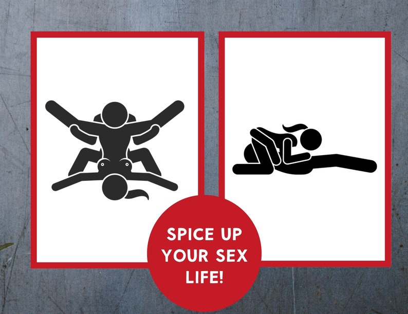 Sex Game 24 Sex Position Cards Printable Sexy Card Game Etsy