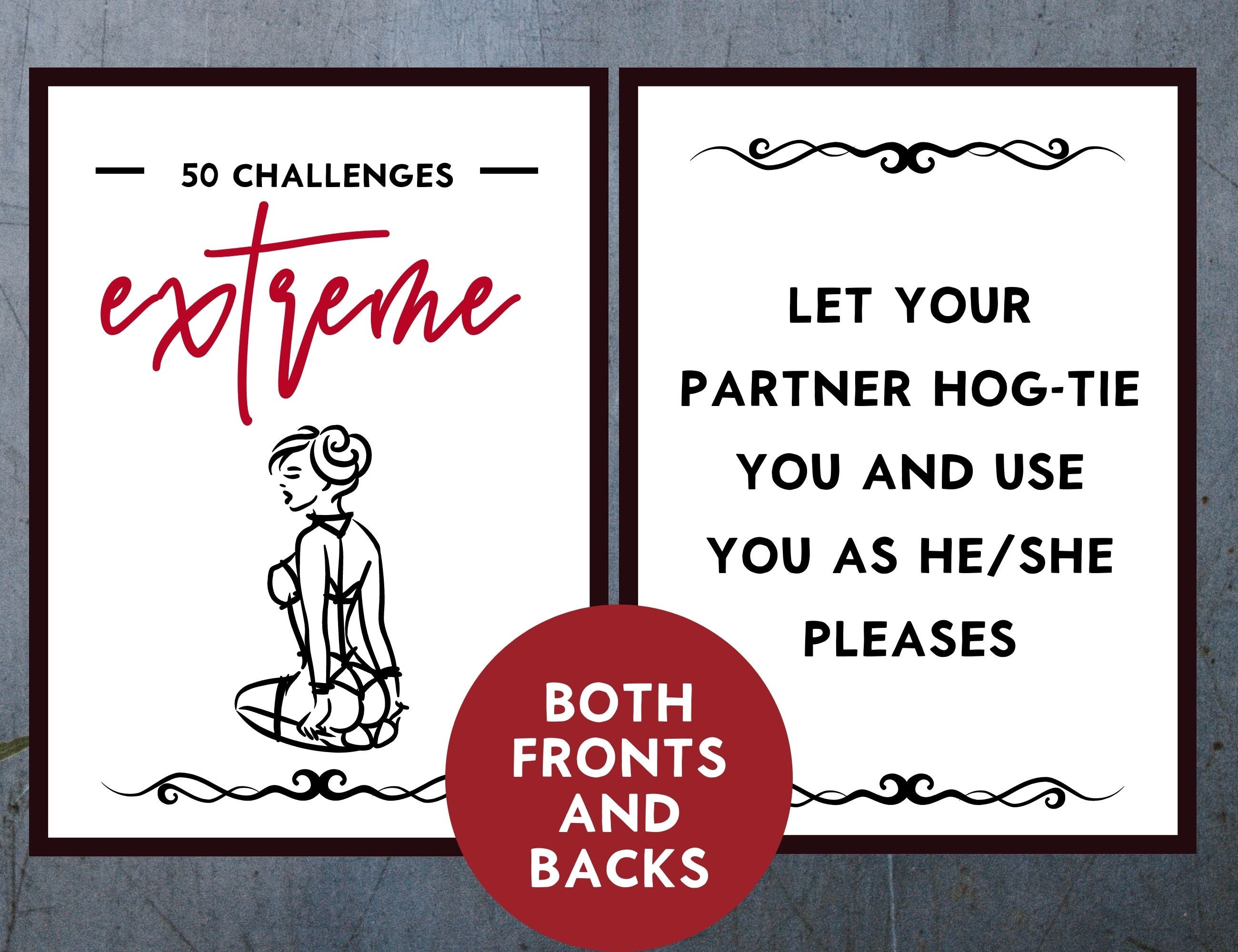 Two Sex Games Anniversary T 100 Kinky Sex Challenges Kinky Sex
