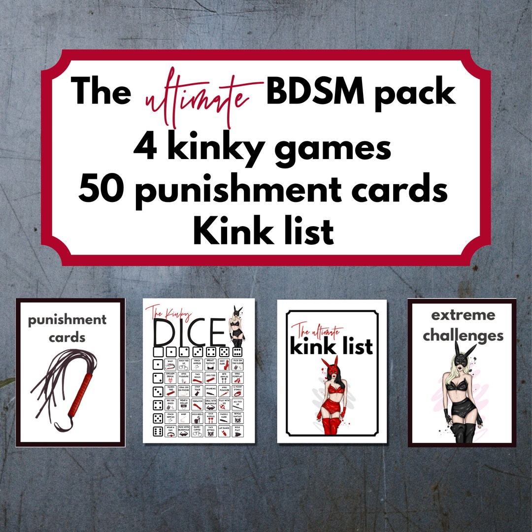 Ultimate BDSM Package, Femdom, Kink List, BDSM Sex Games, Position Sex Dice, Kinky Games, Kinky ...