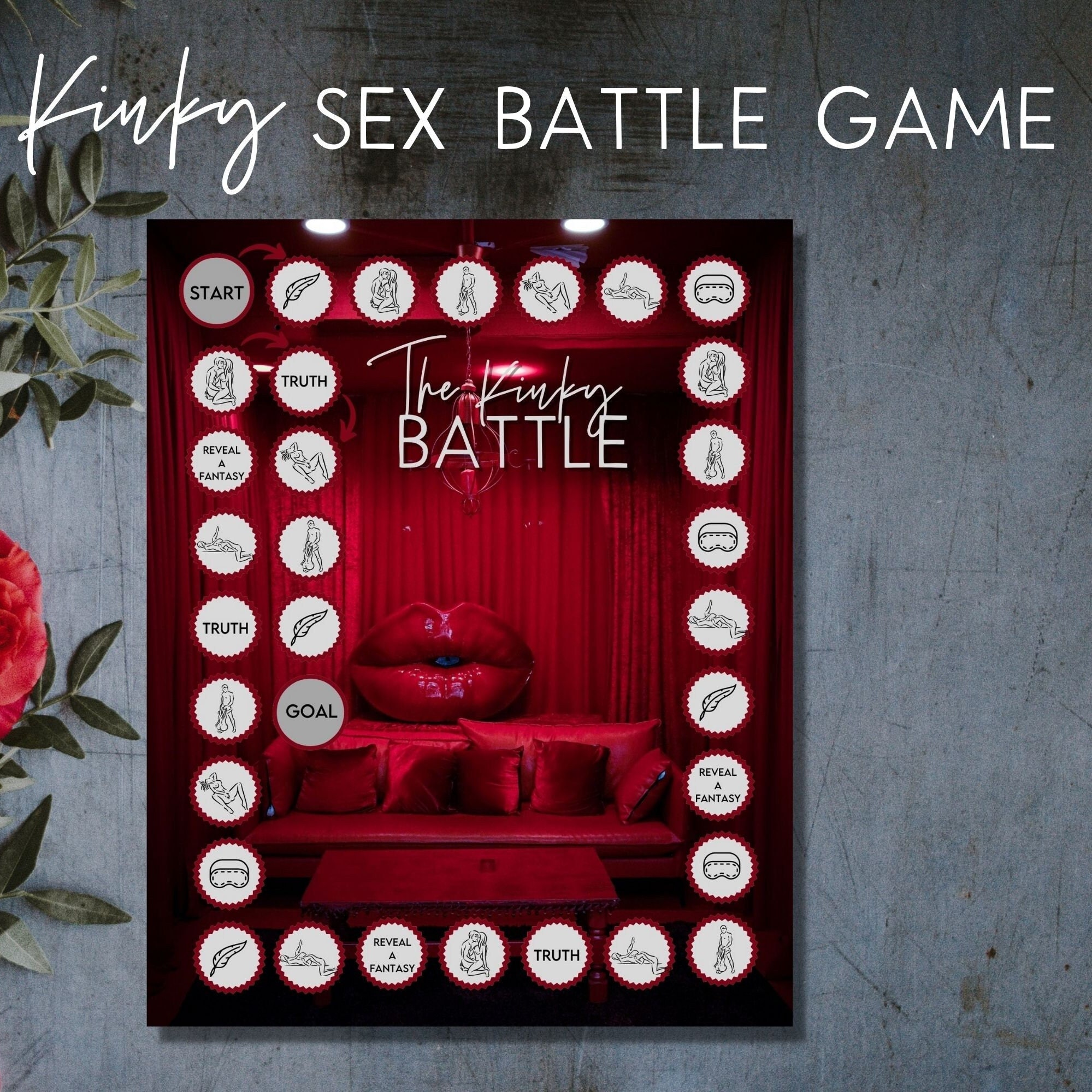 Kinky Sex Board Game Printable Sex Game Perfect T For Him In A