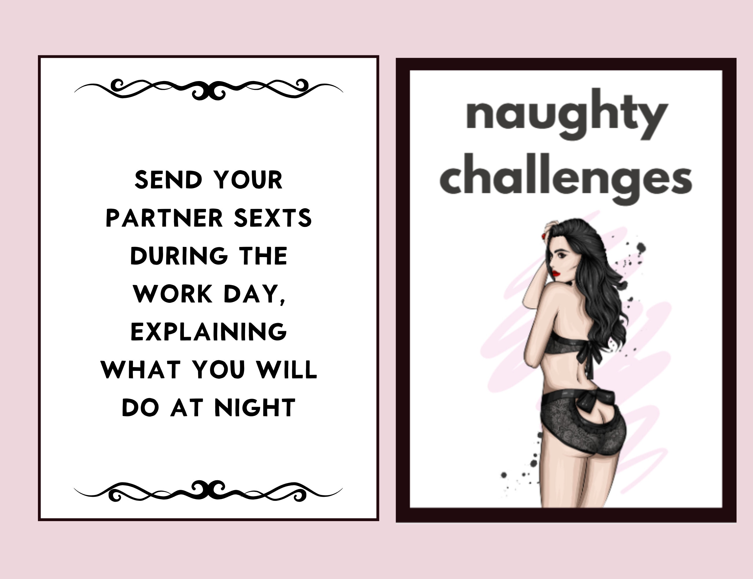 Sex Games, 50 Sex Naughty Challenges, Printable Sex Game for Couples, Couple Coupons, Sexy ...