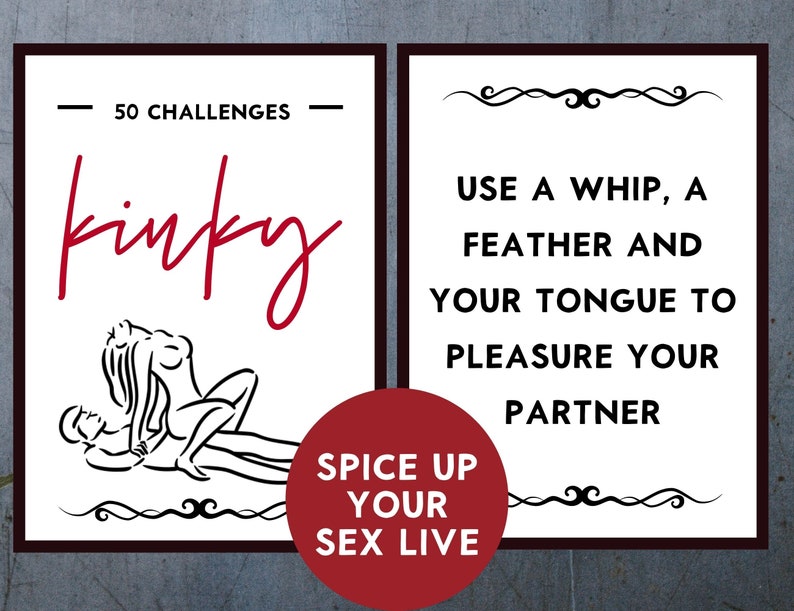 Two Sex Games Anniversary T 100 Kinky Sex Challenges Kinky Sex