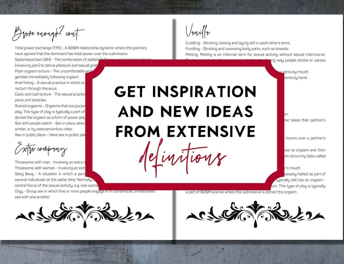 Ultimate Kink List of Kinks and Fetishes, Sex Bucket List, Sex Games ...