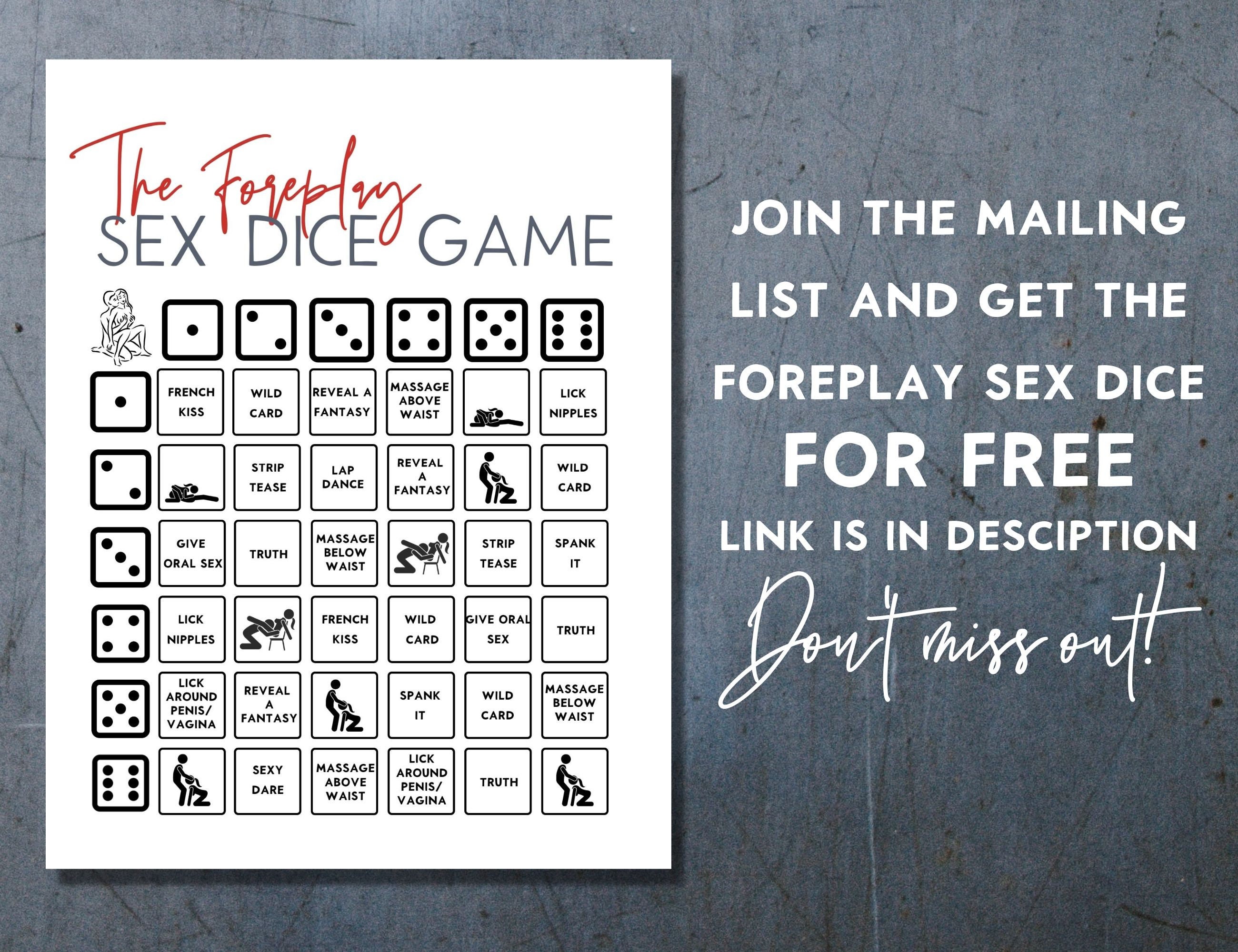 Sex Bucket List Sex Challenge Printable Sex Game Etsy