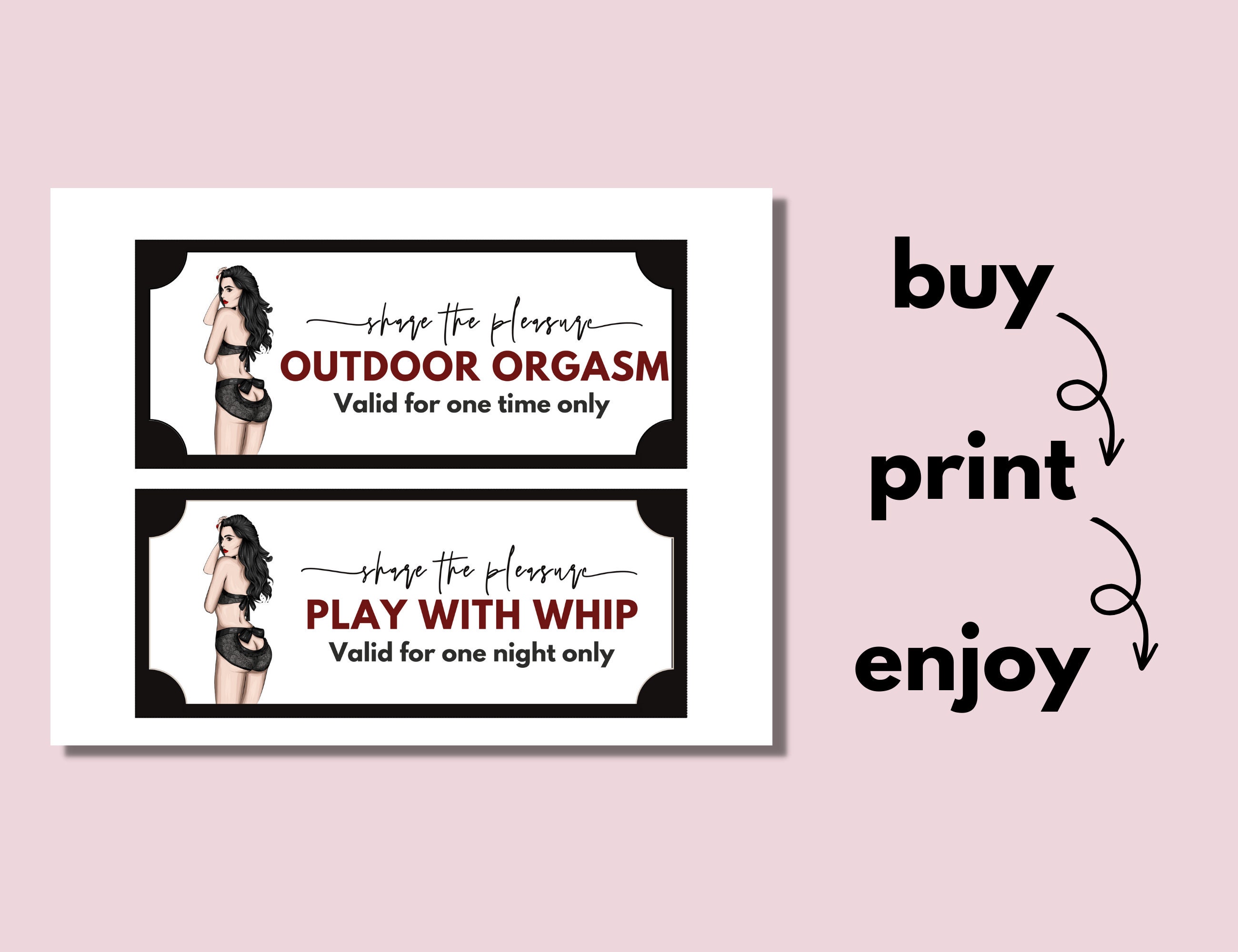 Valentine Sex Coupons Luxury Kinky Coupons Love Coupons Naughty Coupons For Date Night Box