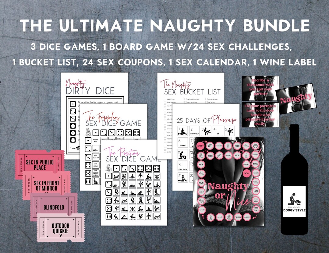 Buy Ultimate Naughty Sex Game Bundle With Sex Dice Sex Games Sex Coupons And Sex Bucket List A