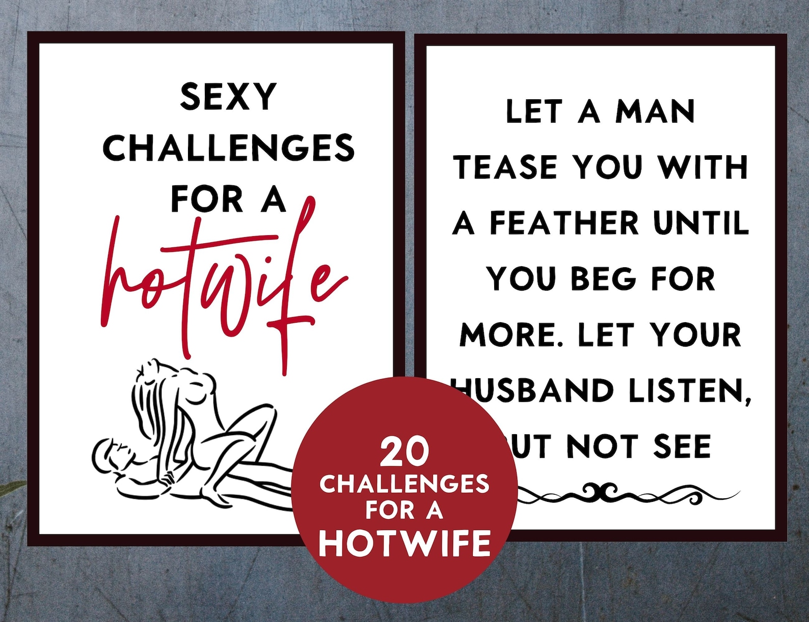 Challenges for Hotwife, Cuckold Cards, Sex Game for Hotwives - Etsy