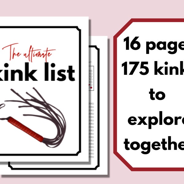 Kinky Bucket List - Etsy