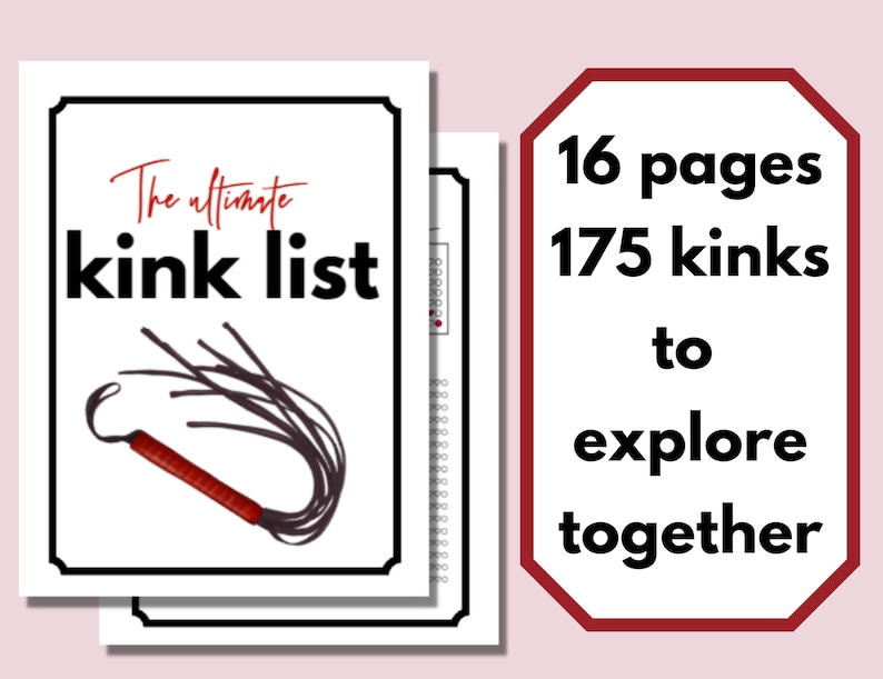 Ultimate Kink List of Kinks and Fetishes, Sex Bucket List, Sex Games ...