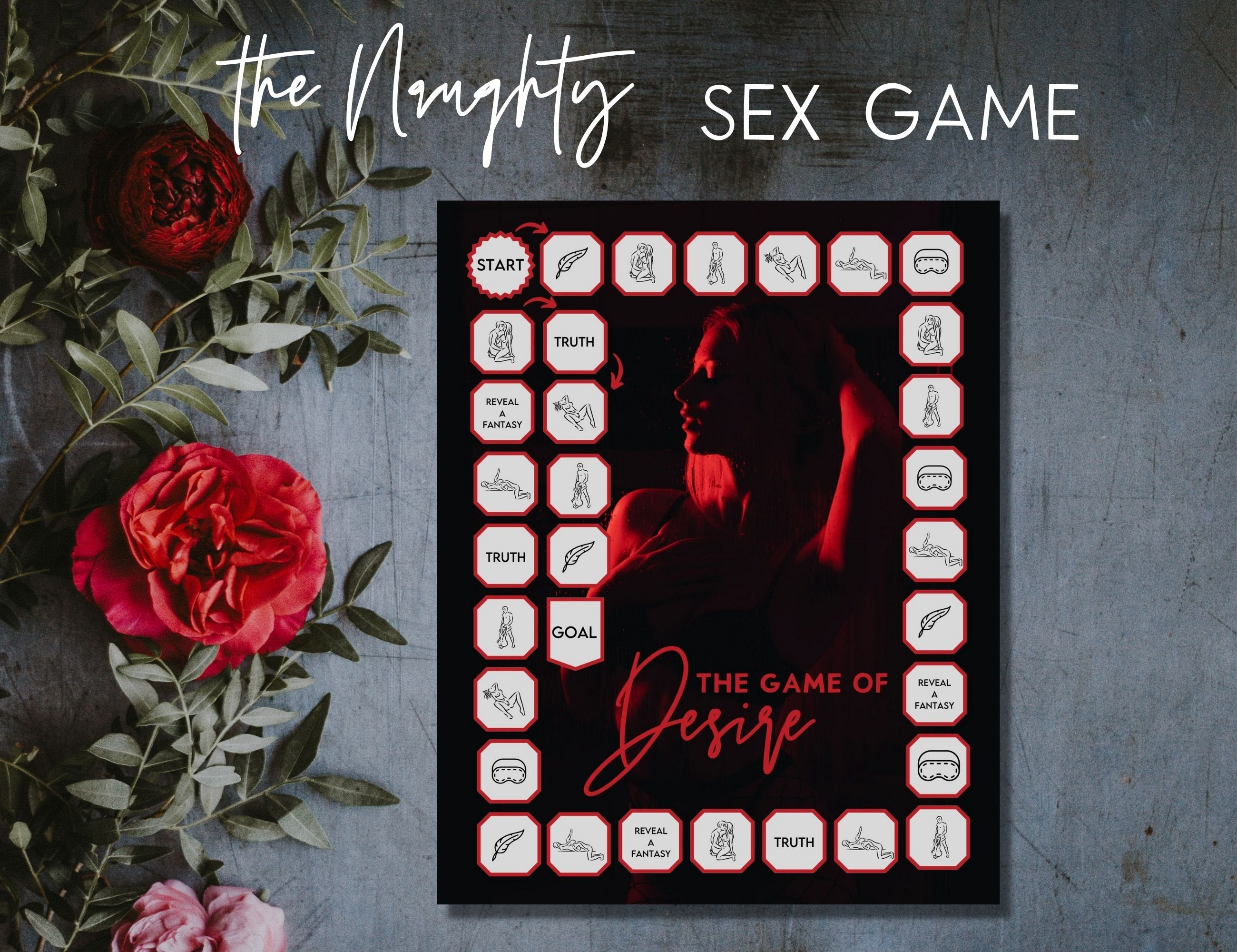 Naughty Sex Board Game Printable Sex Game Perfect Gift for - Etsy