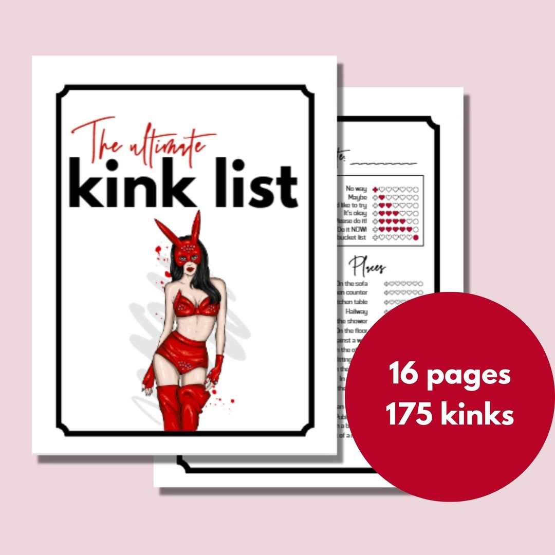 Ultimate Kink List of Kinks and Fetishes, Sex Bucket List, Sex Games, BDSM Sex Game, Kinklist ...