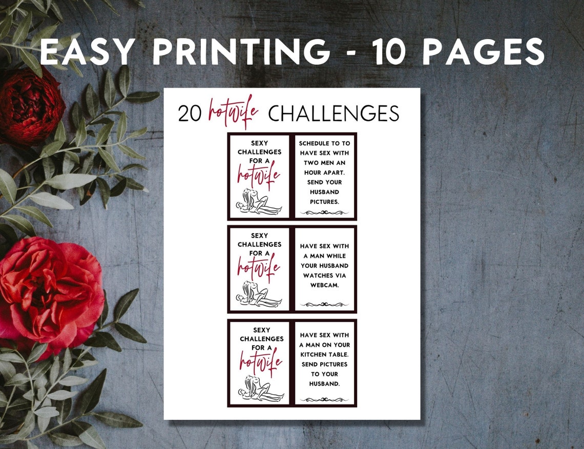 Challenges for Hotwife, Cuckold Cards, Sex Game for Hotwives - Etsy