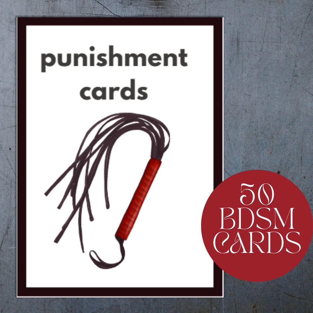 BDSM Game, Punishment Cards, Printable Sex Game, BDSM Punishments, Kink List, Kinky Game, Femdom ...