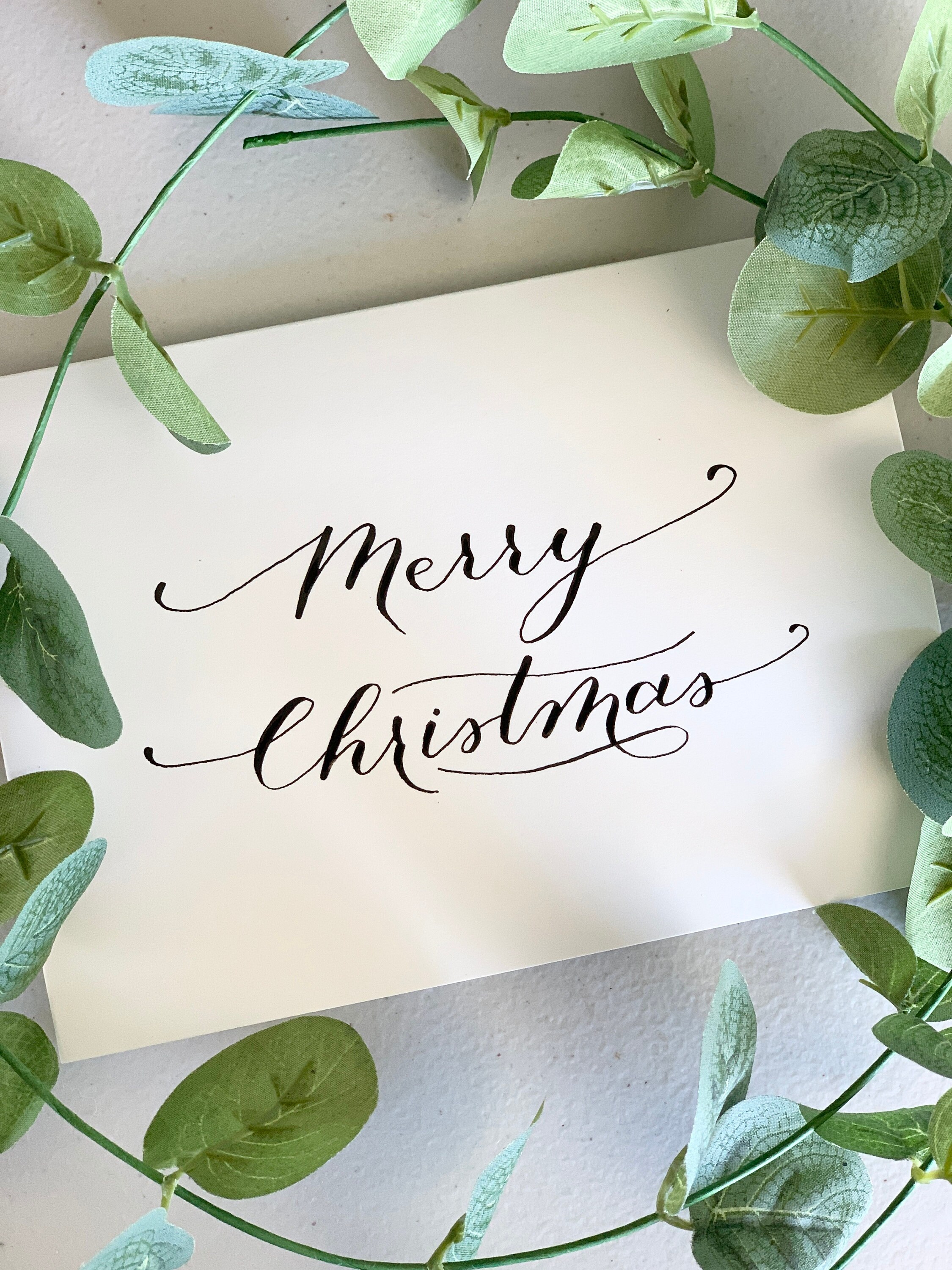 Custom Handwritten Pointed Pen Calligraphy Greeting Card - Etsy