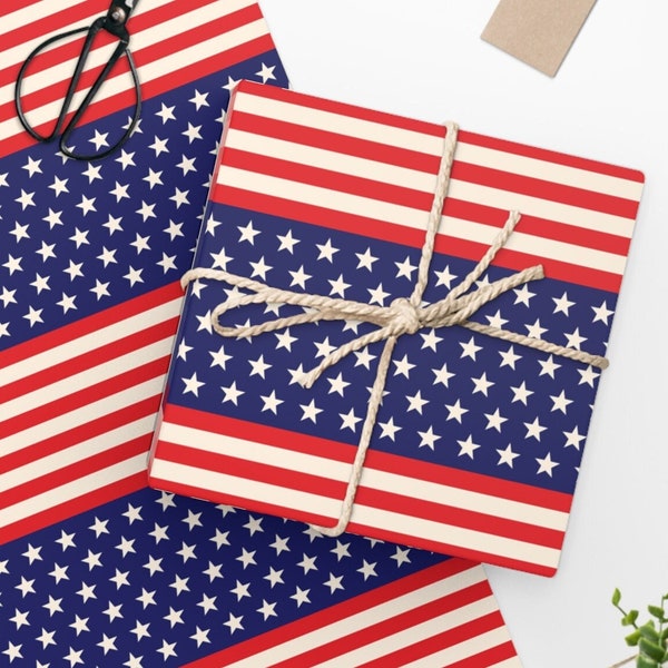 4th of July Wrapping Paper - Etsy