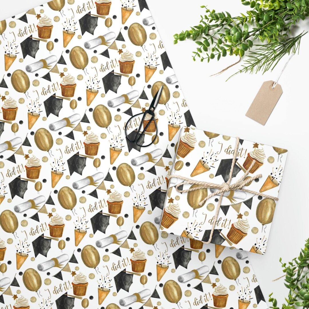 Graduation Wrapping Paper Graduation Gift Wrap Gift Wrap Paper for ...